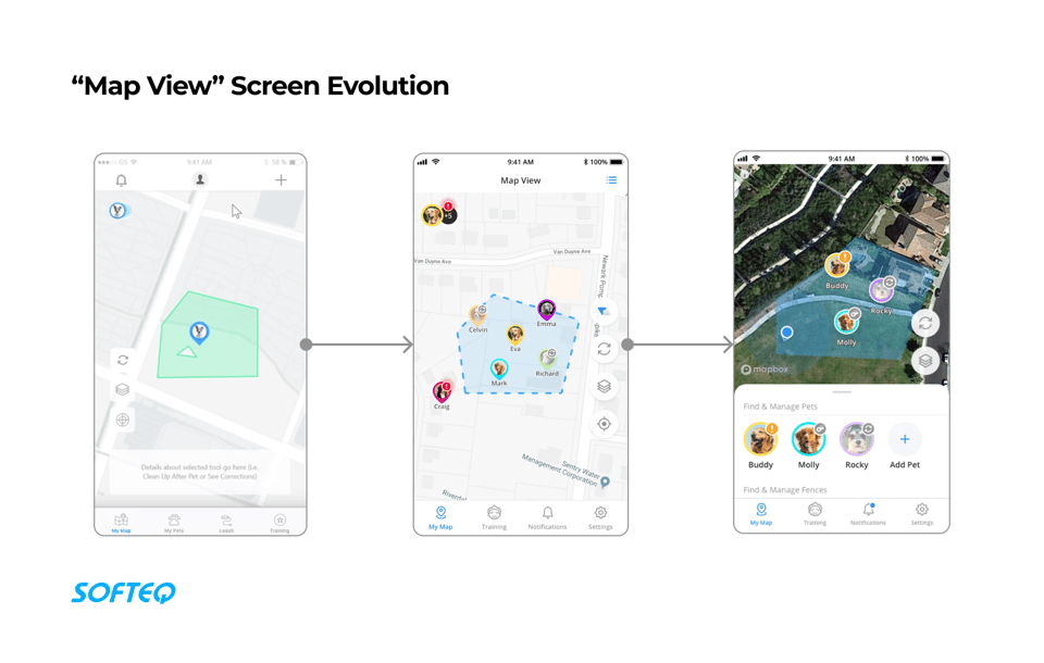 UX/UI design for a pet tech mobile application | Softeq Case Study | Softeq Featured Project